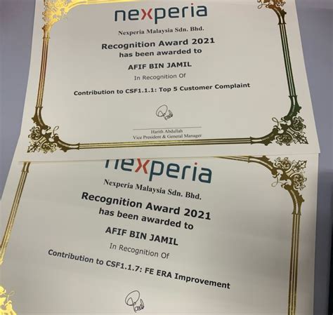 Afif Jamil On Linkedin First Achievement And Recognition In My Career In My First Year Working