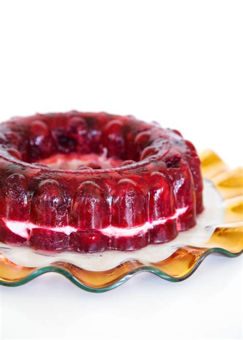 Cranberry Raspberry Jello Salad Sour Cream