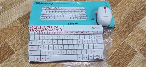 Logitech Mk240 Nano Wireless Keyboard And Mouse Set White Computers And Tech Parts And Accessories