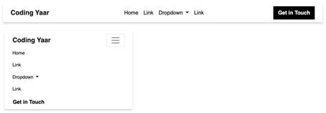 Bootstrap Navbar Right Align Coding Yaar