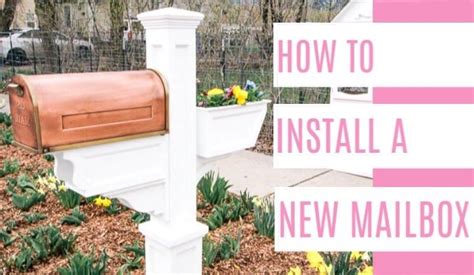 How To Install A New Mailbox New Mailbox Installation Diy Installation