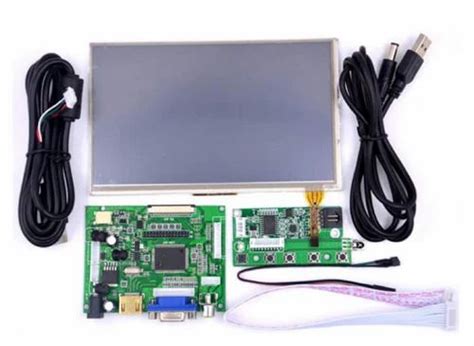 7 inch lcd touch display with hdmi driver board kit for raspberry pi at