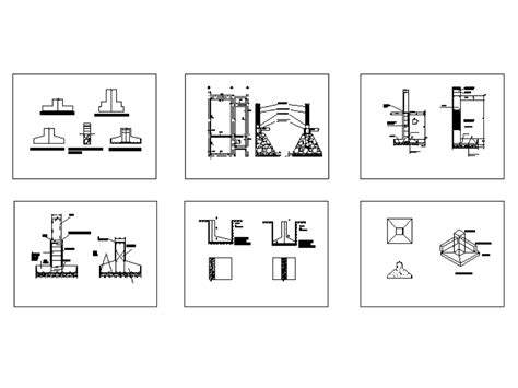 Shallow Foundations In Autocad Cad Download 220 05 Kb Bibliocad