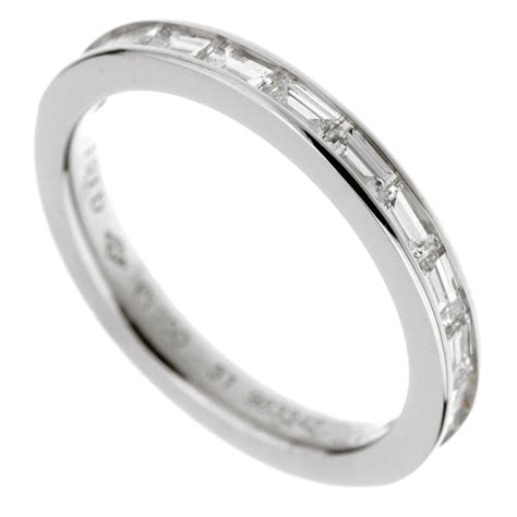 Fred Of Paris Baguette Diamond Platinum Ring Opulent Jewelers