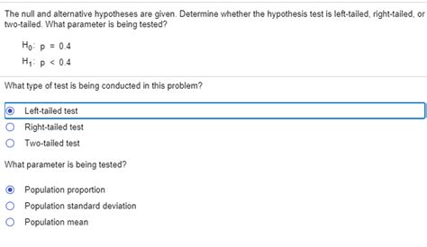 solved the null and alternative hypotheses are given