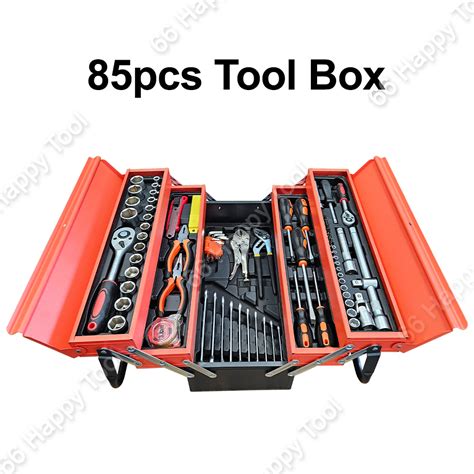 85pcs 86pcs Metal Tool Box Set Heavy Duty Tools Full Set Kotak