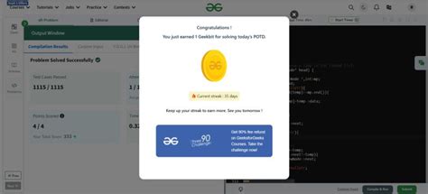 100daysofcode Gfg160 Geekstreak2024 Dsa Problemsolving