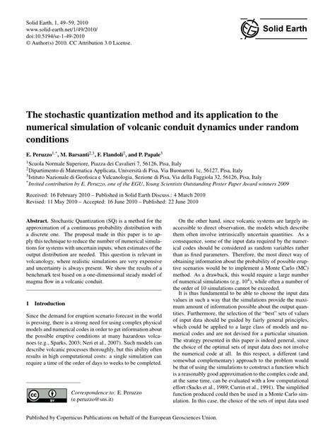Pdf The Stochastic Quantization Method And Its Application To The