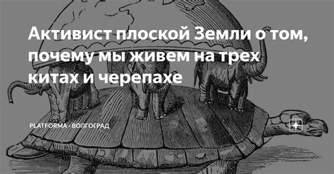 Активист плоской Земли о том почему мы живем на трех китах и черепахе Platforma Дзен