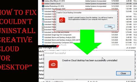 Can Not Uninstall Adobe Creative Cloud