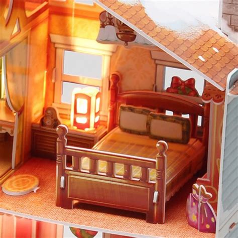 Современный Лофт дуплекс квартира Рождество Кукольный Миниатюрный Diy Дом комплект комнаты со