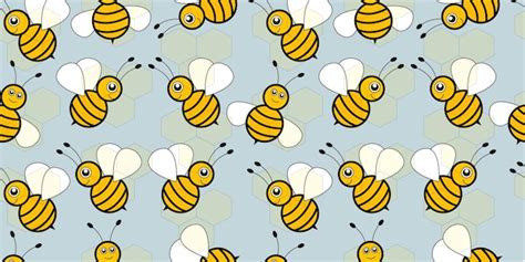 Premium Vector Bumblebee Pattern