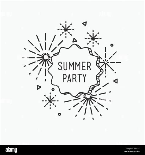 Summer Party Inspirational Vector Illustration Stock Vector Image