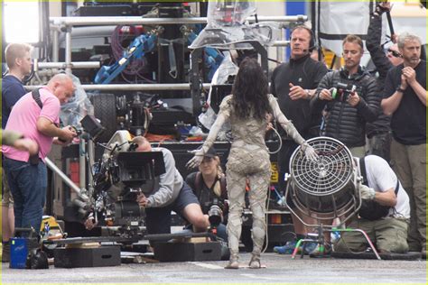 Sofia Boutella Films The Mummy In Full Costume Makeup Photo