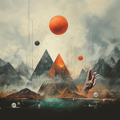 Premium Ai Image Mesmerizing Abstract Illustrations With Geometric Shapes