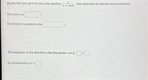 solved identify the conic given by the polar equation