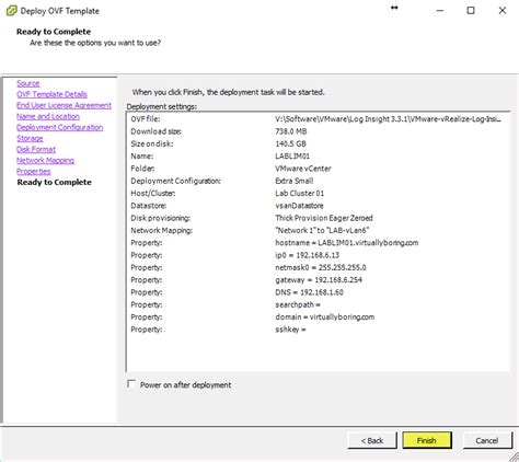 Deploying VMware VRealize Log Insight VirtuallyBoring