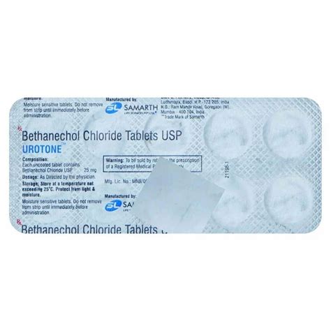 Bethanechol Chloride 25 Mg Tablet At ₹ 699 Box Bethanechol Chloride Tablets In Nagpur Id