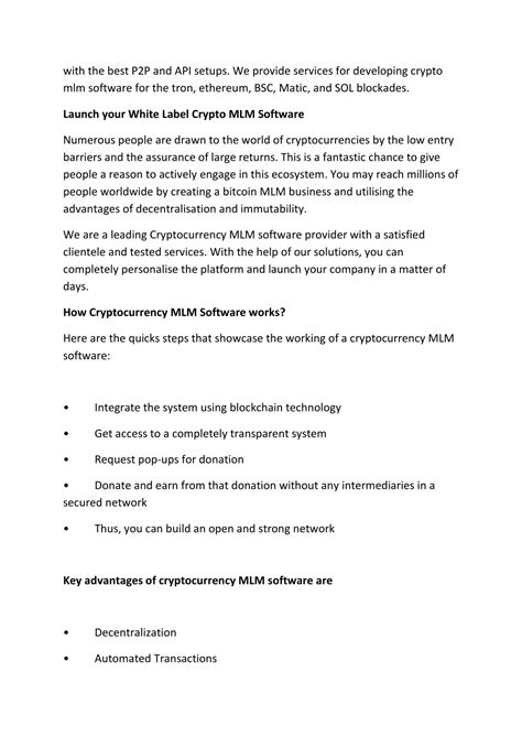 Ppt Cryptocurrency Based Mlm Software Powerpoint Presentation Free Download Id11525181