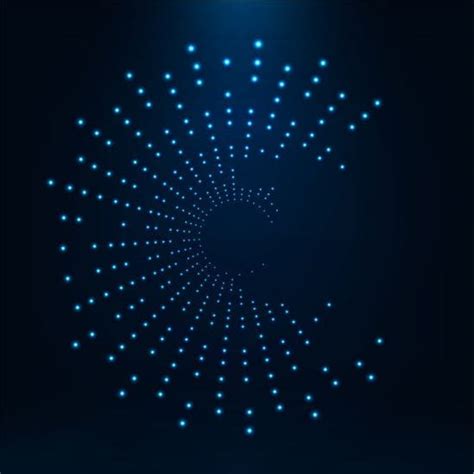 푸른 기술 배경 벡터 밝은 점 Eps Uidownload