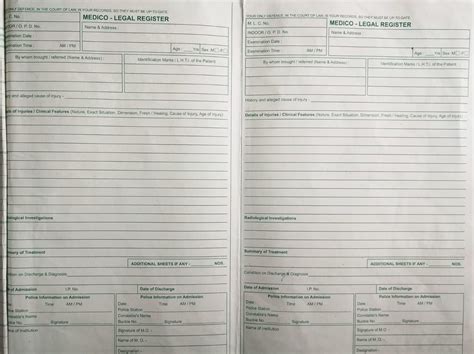 Buy Nabh Mlc Certificate Triplicate Medico Legal Certificate For 50