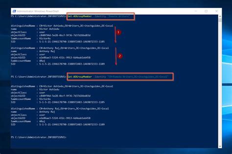 List Ad Group Members Powershell 4 Methods