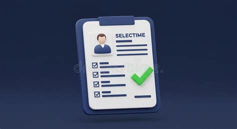 Completing Checklist On Clipboard With Check Marks In 3d Illustration Stock Illustration