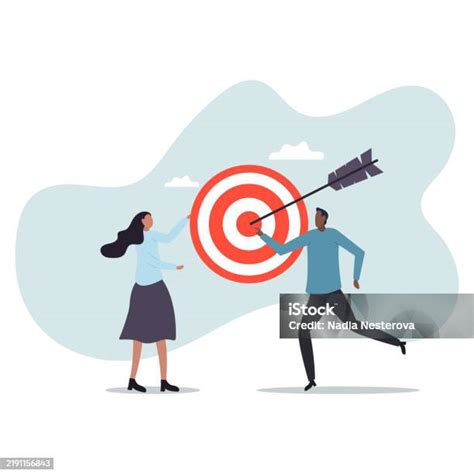 회사 목표 달성 비즈니스 목표 또는 달성 목적 팀 전략 리더십 개발 비즈니스 Conceptflat 특성 개발에 대한 스톡 벡터 아트 및 기타 이미지 Istock