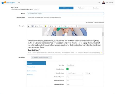 How To Create And Manage A Course