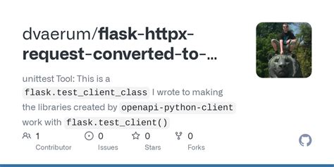 Github Dvaerumflask X Request Converted To Flask Test Client Requests Unittest Tool