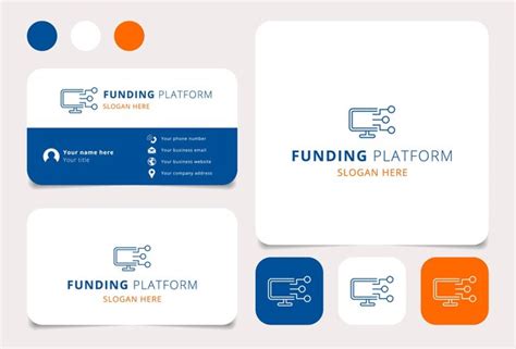 Premium Vector Funding Platform Logo Design With Editable Slogan Branding