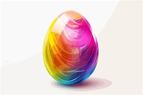 Colorful Vector Easter Egg Gradient Mesh Premium Ai Generated Vector