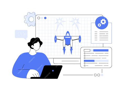 Premium Vector Video Game Design Software Abstract Concept Vector