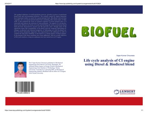 Pdf Life Cycle Analysis Of Ci Engine Using Diesel And Biodiesel Blend