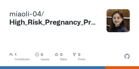 Github Miaoli 04 High Risk Pregnancy Prediction
