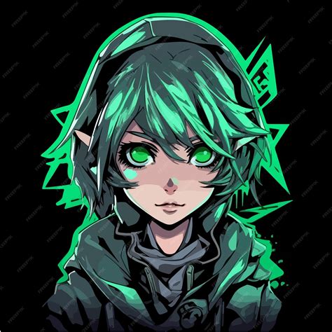 Premium Vector Anime Girl Vector Illustration For Tshirt Design