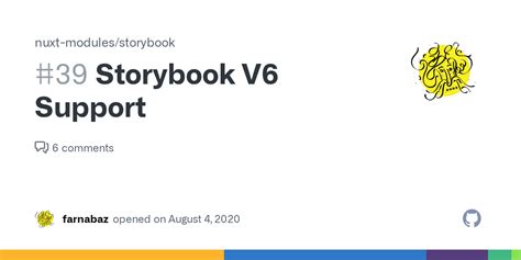 Storybook V6 Support Issue 39 Nuxt Modules Storybook GitHub