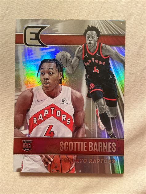 Scottie Barnes 332 Essentials Rookie Card 2021 22 Panini Chronicles Basketball Ebay