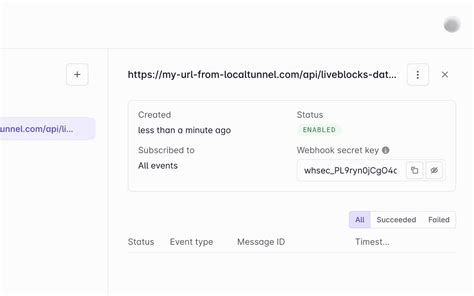 How To Test Webhooks On Localhost Liveblocks Documentation