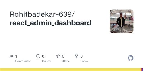 Github Rohitbadekar React Admin Dashboard