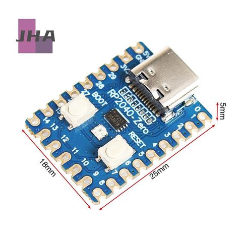 [jha] Rp2040 Zero Raspberry Pi Mini Microcontroller Pico Development Board Module Rp2040 Dual