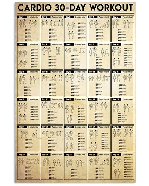 30 Day Cardio Workout Plan