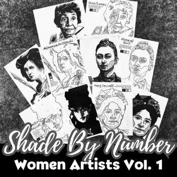 Shade By Number Art Activity Women Artists Vol 1 Early Finisher Sub Lessons