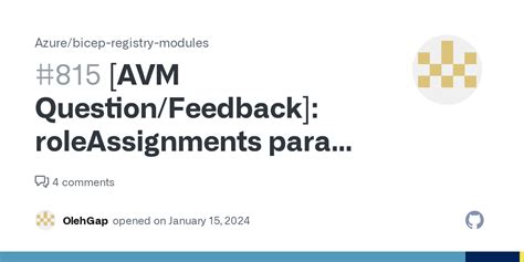 Avm Questionfeedback Roleassignments Param In Resource Group Module