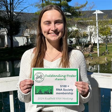 Emily Erdmann Wins Poster Prize At The 2024 Rustbelt Rna Meeting Gcdb