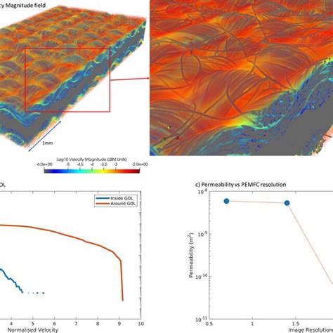 Velocity Field Distributions Within The Pemfc A Fully Resolved Velocity