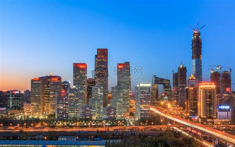 国贸夜景高清图片下载 正版图片500329453 摄图网