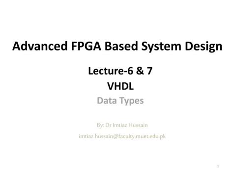 Ppt Advanced Fpga Based System Design Powerpoint Presentation Free Download Id2468489