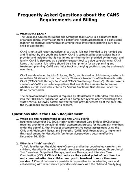 Cans Assessment Questions Doc Template Pdffiller