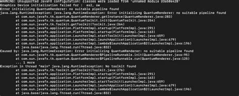 Warning Unsupported Javafx Configuration Classes Were Loaded From Unnamed Module · Issue